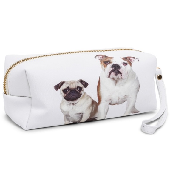 Justin & Taylor | Bags | Justin Taylor White Cosmetic Case Two Sad ...